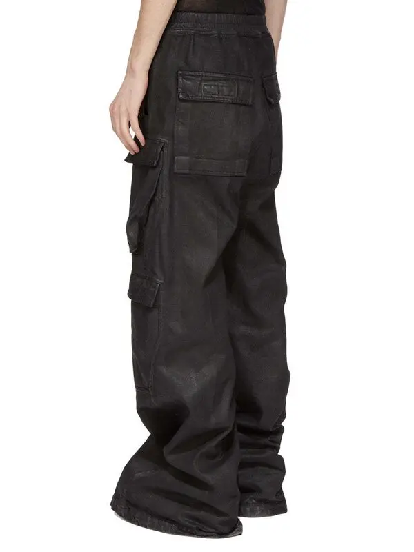 Rick Owens Double Cargo Jumbo Bela Pants - Black