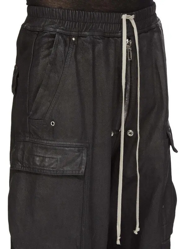Rick Owens Double Cargo Jumbo Bela Pants - Black