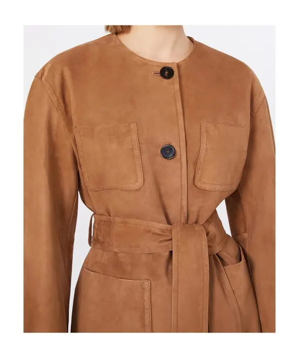 Max Mara Boemia Suede Belted Jacket