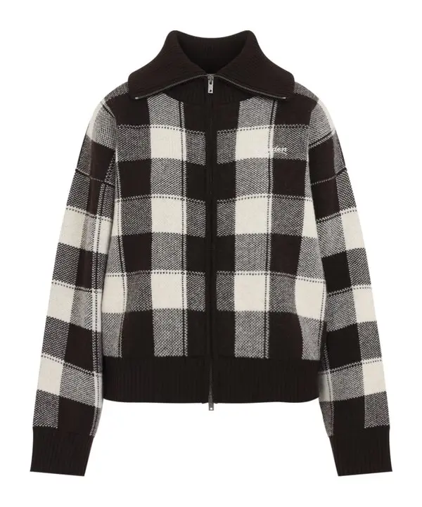 GOLDEN GOOSE Plaid Cardigan - Black