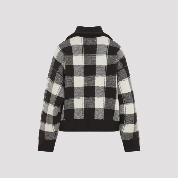 GOLDEN GOOSE Rachelle Checked Knitted Jacket