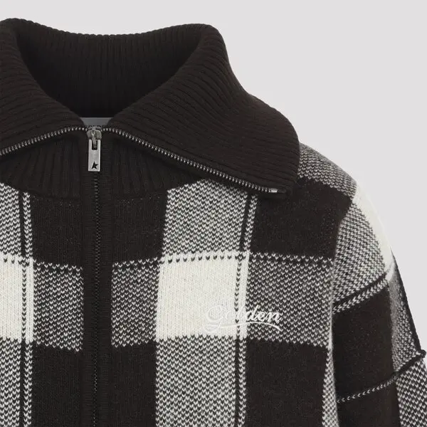 GOLDEN GOOSE Rachelle Checked Knitted Jacket