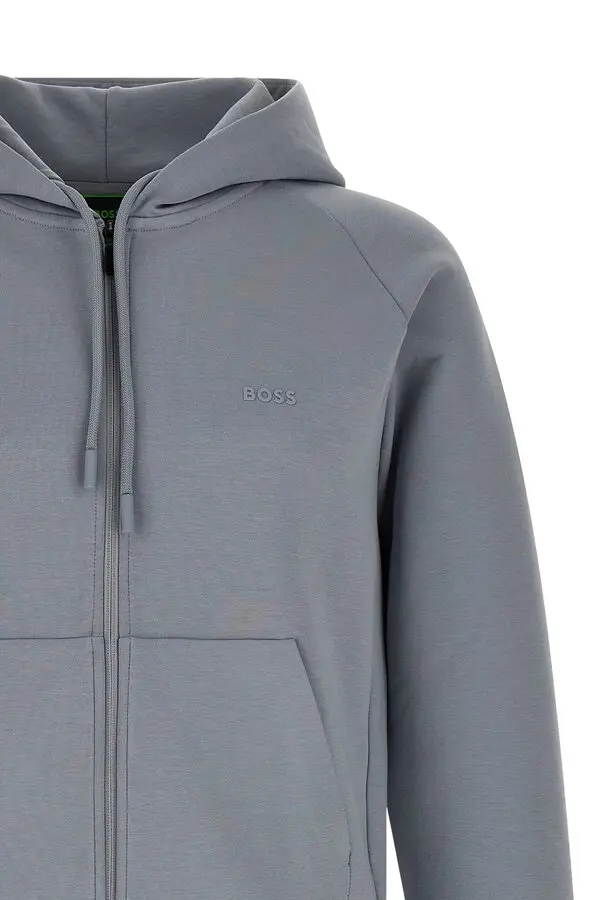 Hugo Boss Long Sleeve Zip-up Hooded Sweatshirt