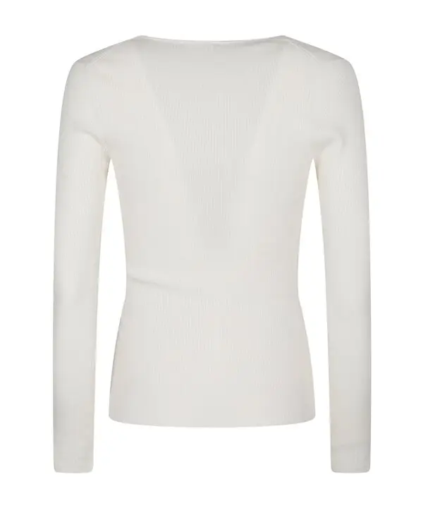 P.a.r.o.s.h Long U Neck Long Sleeve Sweater