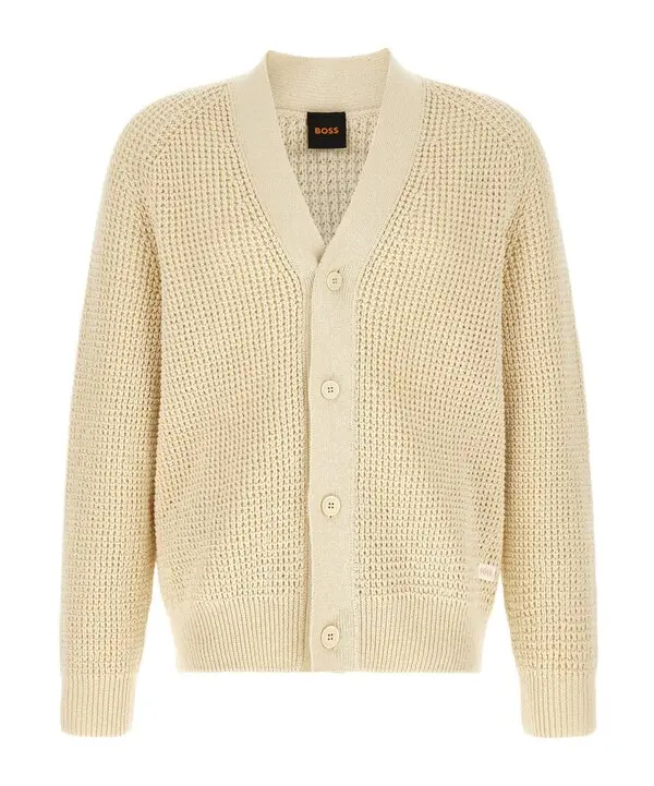 Hugo Boss Honeycomb Cardigan - Beige