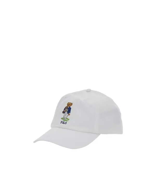 Polo Ralph Lauren Polo Bear Embroidered Baseball Cap - White