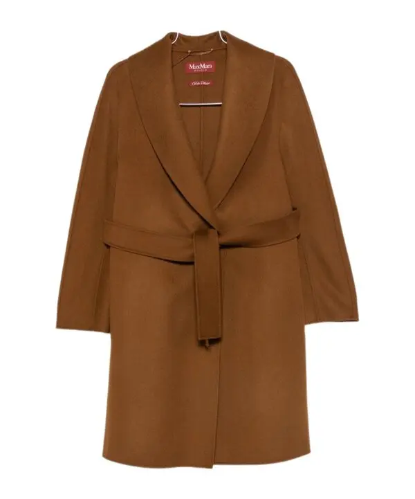 Max Mara Collared Long-sleeved Coat - Brown