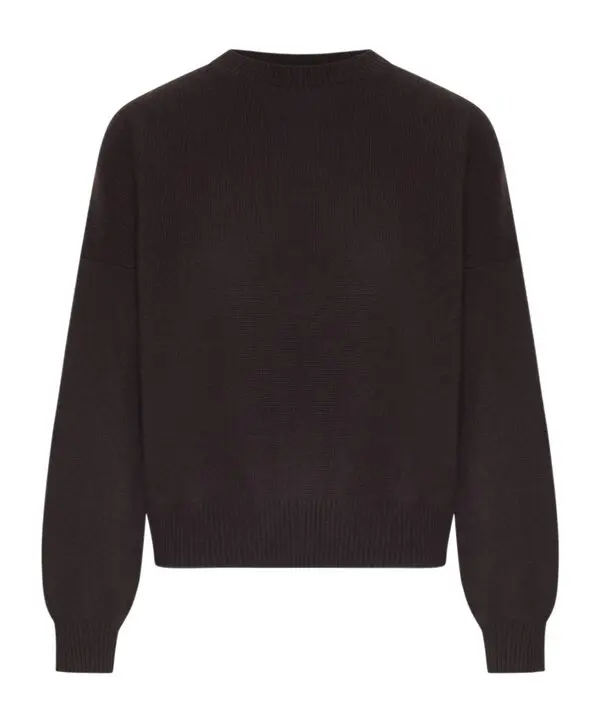 LISA YANG Ribbed Knitted Sweater - Dark Oak