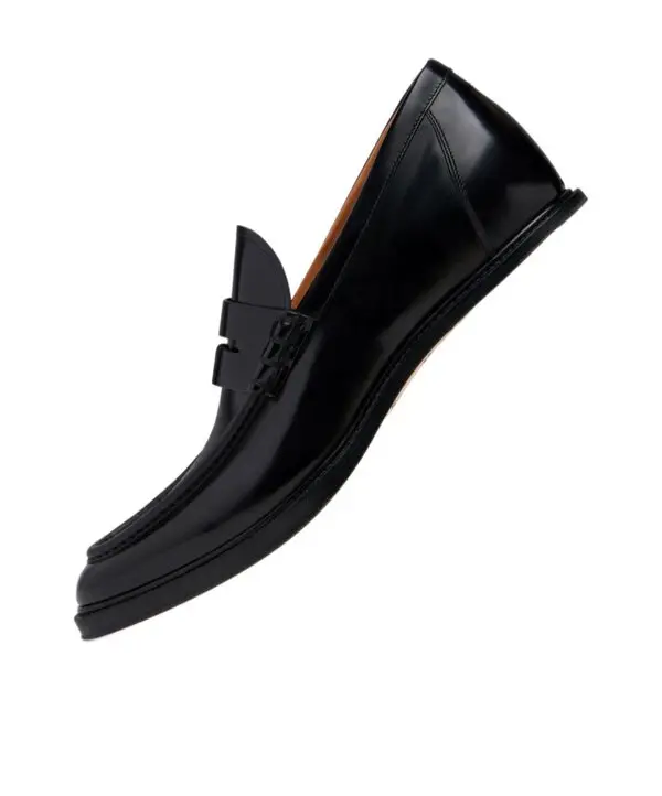 MAISON MARGIELA Heel-less Leather Loafers - Black