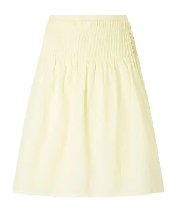 SIR. Pleated Midi Skirt - Yellow