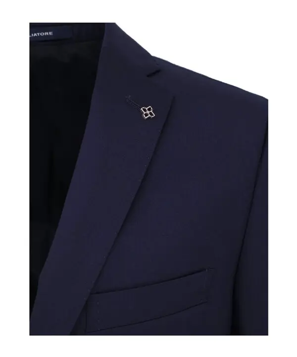 Tagliatore Long-sleeved Blazer And Trousers Set