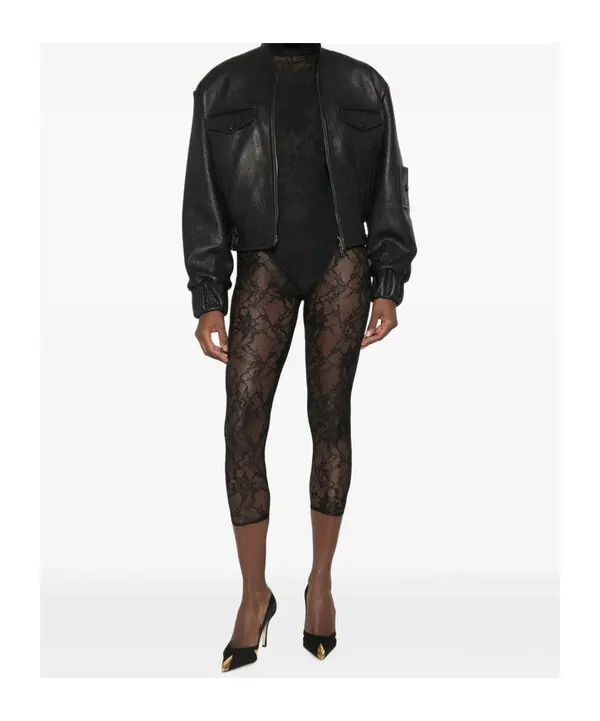 Andamane Loli Lace-panelled Cropped Trousers