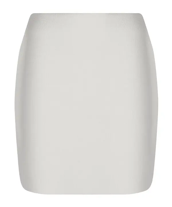 Fabiana Filippi Wool Skirt With Ribbed Details
