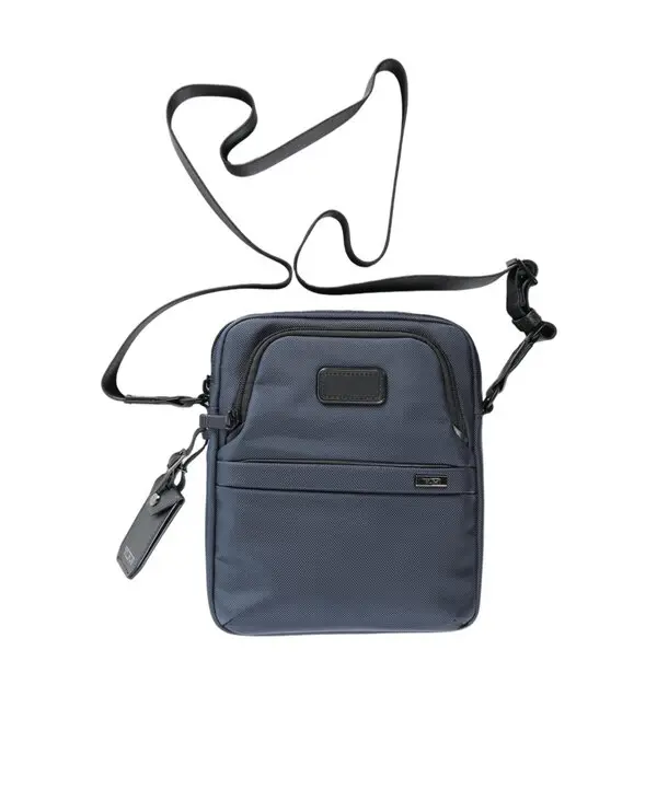Tumi Alpha Zip Messenger Bag - Navy Blue