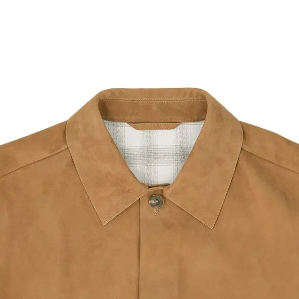 Hugo Boss Suede Button-up Leather Jacket