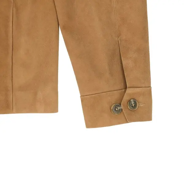 Hugo Boss Suede Button-up Leather Jacket
