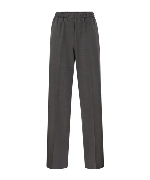 Peserico Elastic Waist Casual Pants