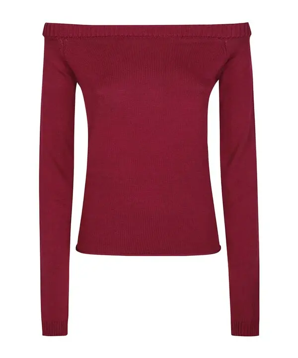 IRO PARIS Long-sleeve Knit Top - Red