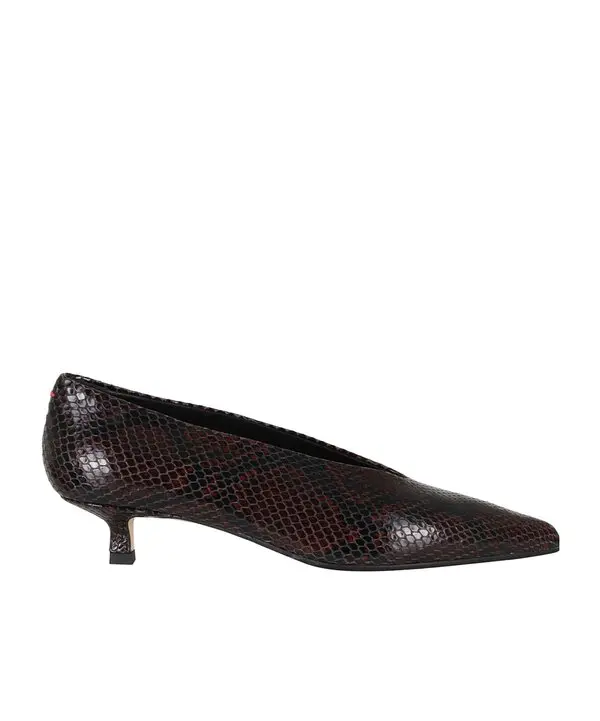 AeydĒ Clara Snake-print Pumps
