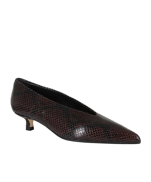 AeydĒ Clara Snake-print Pumps
