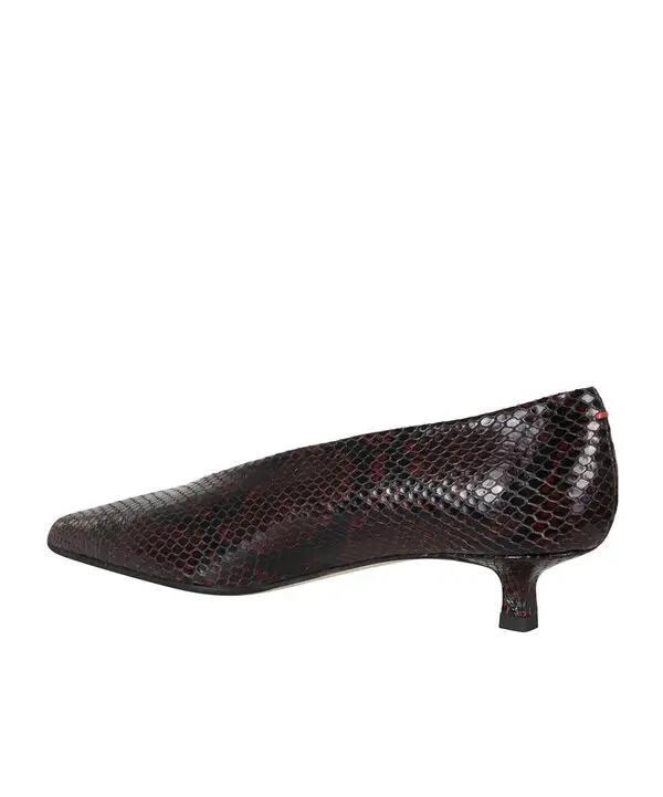AeydĒ Clara Snake-print Pumps