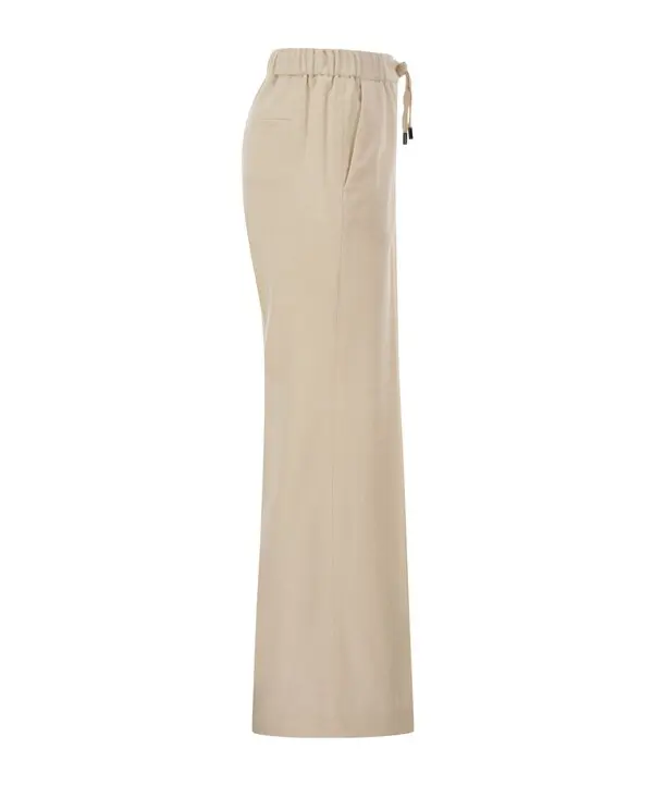 Peserico Elasticated Waist Tapered Leg Trousers