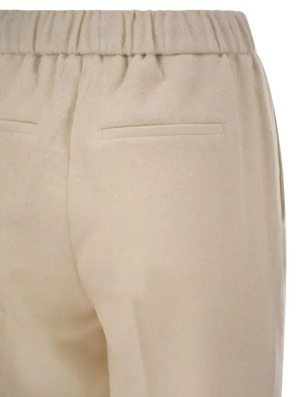Peserico Elasticated Waist Tapered Leg Trousers