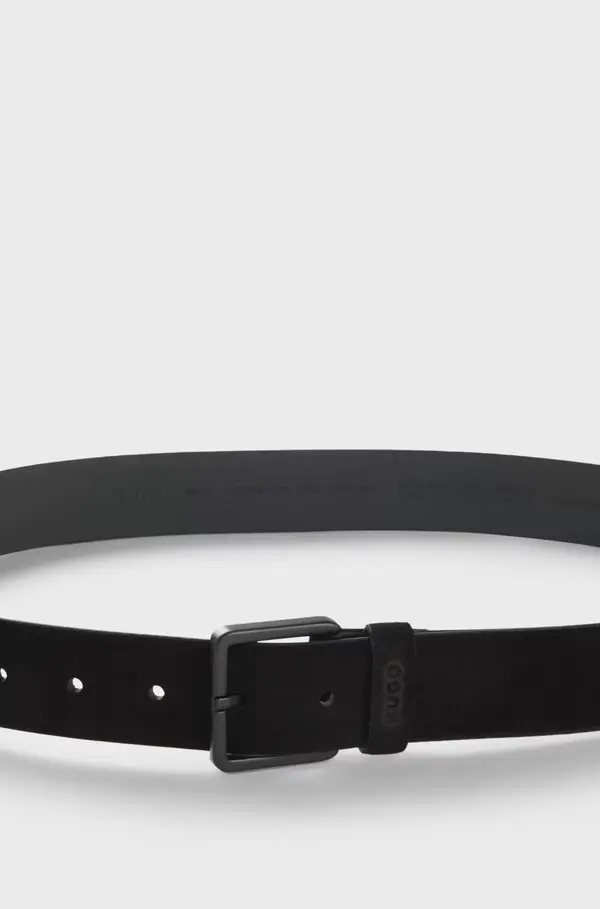 Hugo Boss Suede Belt With Pin Buckle
