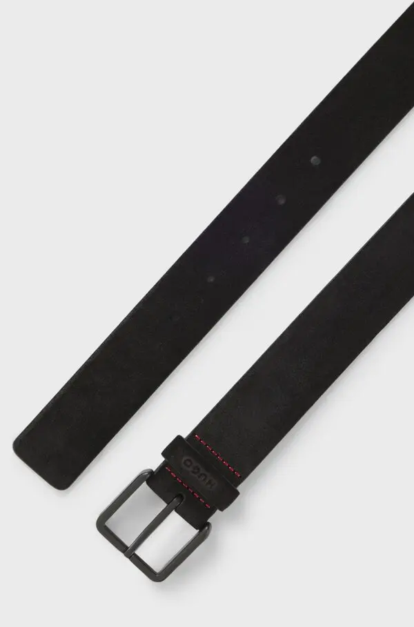 Hugo Boss Suede Belt With Pin Buckle
