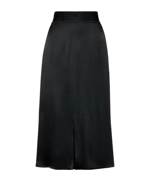 MAISON MARGIELA Satin-finish Four Stitches Skirt - Black