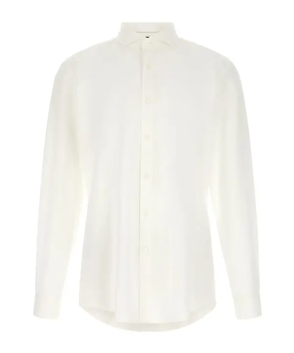 Hugo Boss Stretch Cotton Shirt - White
