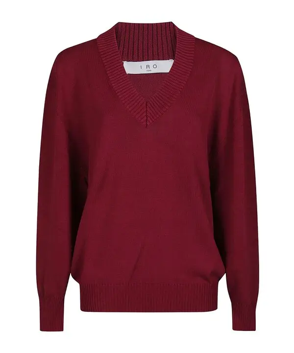IRO PARIS Ribbed-trim V-neck Sweater - No