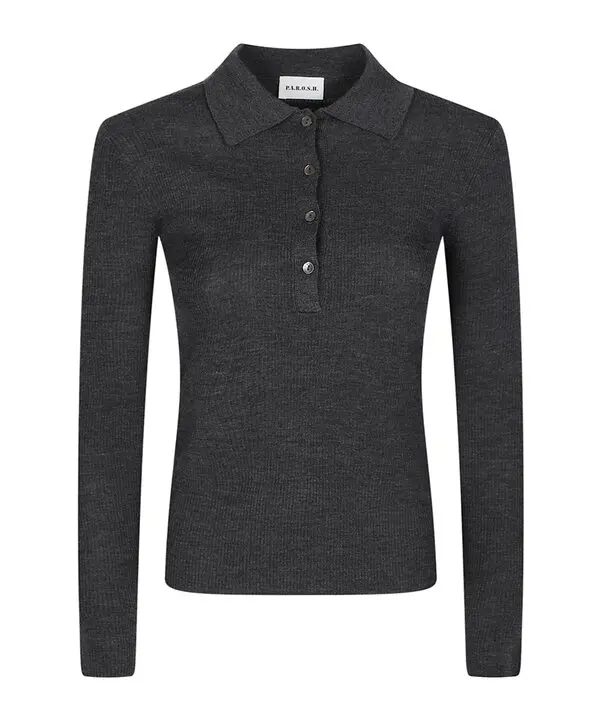 P.a.r.o.s.h Long Polo Neck Long Sleeve Sweater