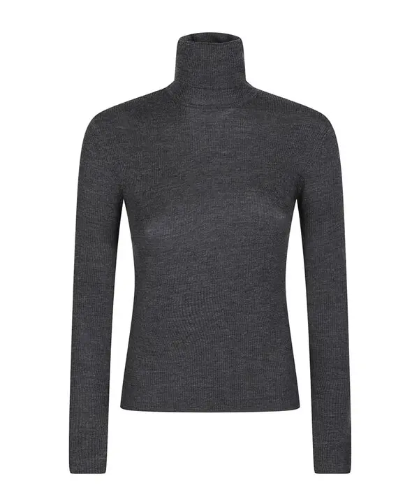 P.a.r.o.s.h Long Turtle Neck Long Sleeve Sweater - Antracite