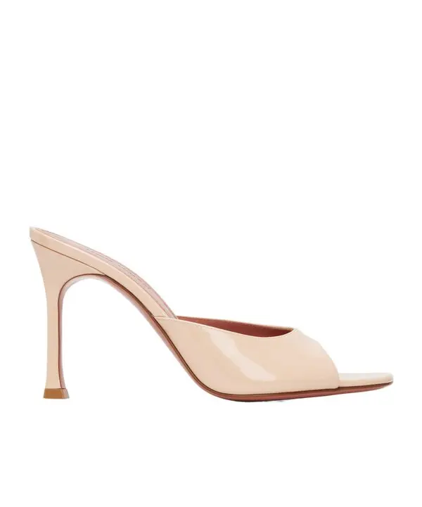 Amina Muaddi Alexa 95 High-heeled Sandals - Champagne-colored