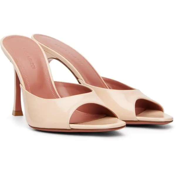 Amina Muaddi Alexa 95 High-heeled Sandals - Champagne-colored