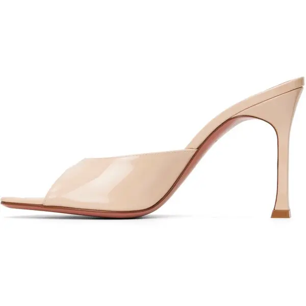 Amina Muaddi Alexa 95 High-heeled Sandals - Champagne-colored