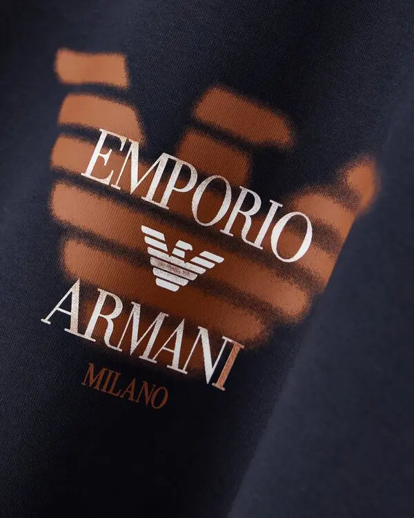 Emporio Armani Double Jersey Sweatshirt With Logo
