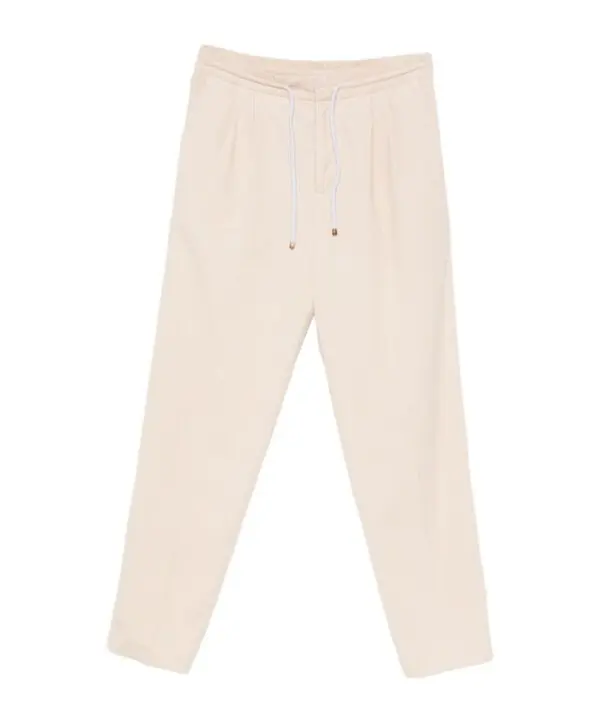 Brunello Cucinelli Pleated Drawstring-waist Trousers - Beige