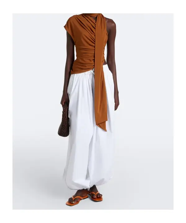 Christopher Esber Vienna Draped Scarf-detail Jersey Top