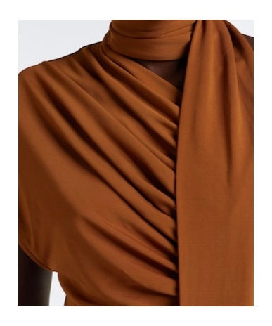 Christopher Esber Vienna Draped Scarf-detail Jersey Top