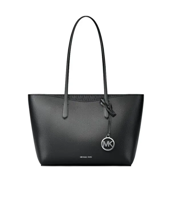 Michael Kors Arden Large Pebbled Leather Tote Bag - Black