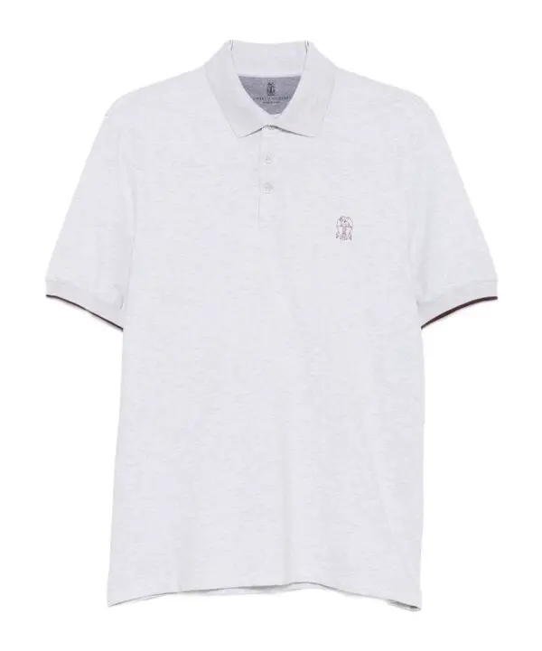 Brunello Cucinelli Short-sleeved Polo Shirt - White