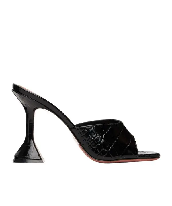 Amina Muaddi Lupita 95 High-heeled Sandals - Black