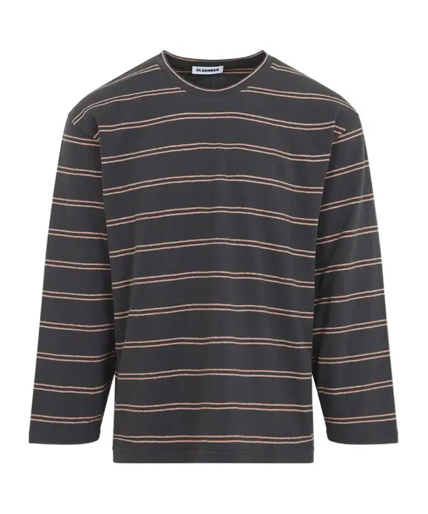 JIL SANDER Striped Long Sleeve T-shirt - No
