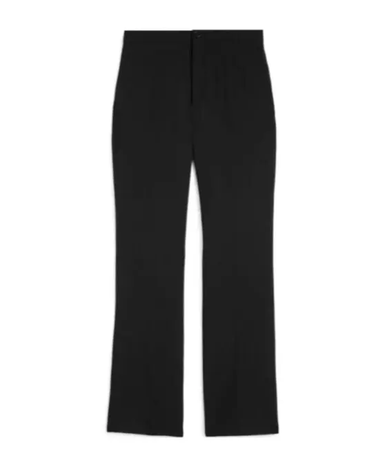 JIL SANDER Wool Sablé Tailored Trousers - Black