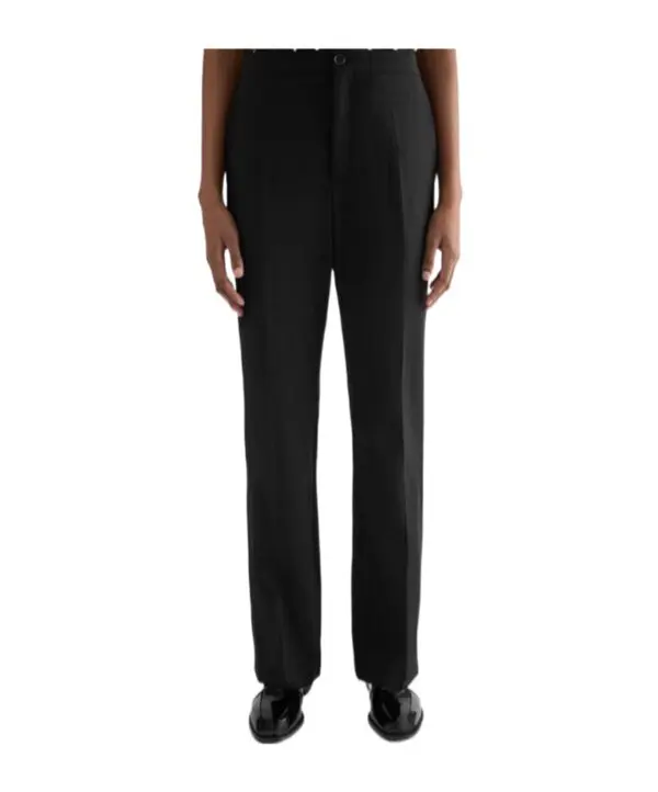 JIL SANDER Wool Sablé Tailored Trousers