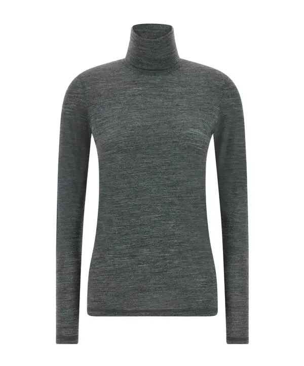 JIL SANDER Mock-neck T-shirt - Gray