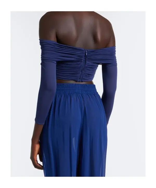 Christopher Esber Marin Draped Off-shoulder Top