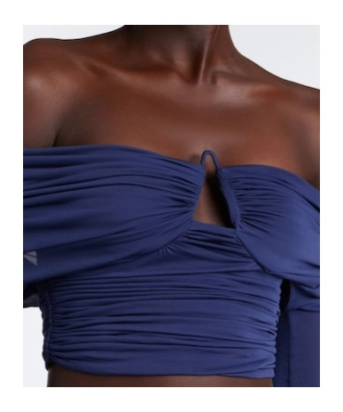 Christopher Esber Marin Draped Off-shoulder Top